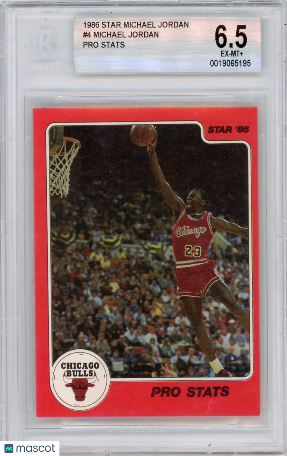 1986 Star Michael Jordan Pro Stats Michael Jordan #4 BGS 6.5 /Pro ...